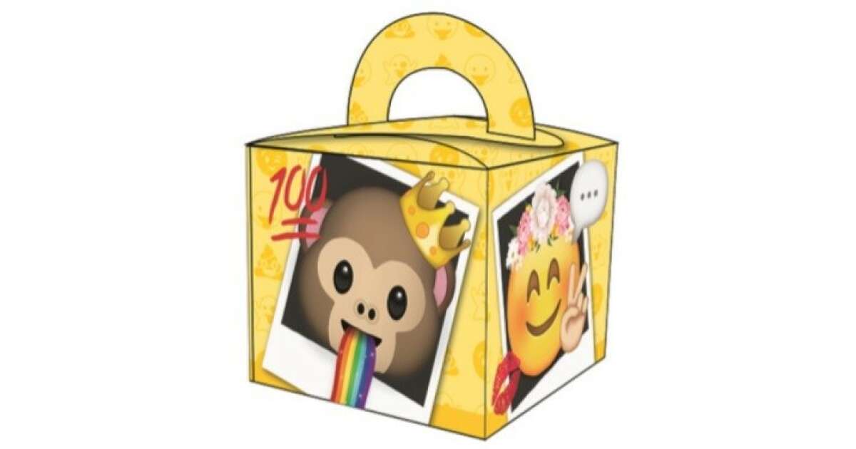 Emoji ajándékdoboz, party box | Pepita.hu