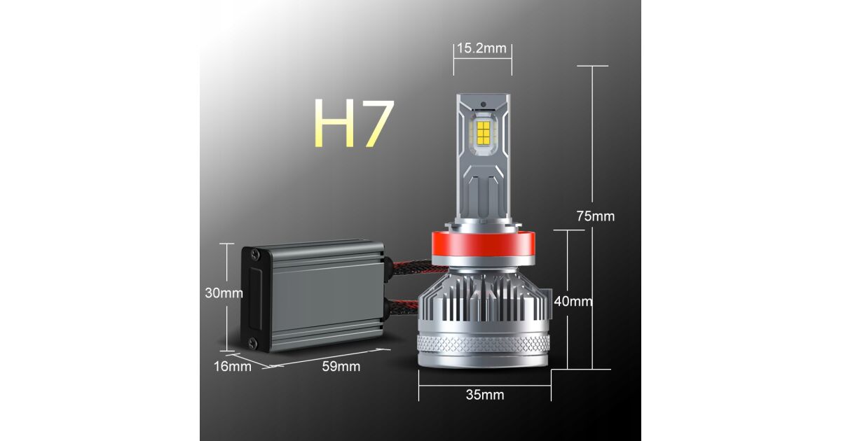 LED IZZÓK H7 S13 200W 12V 24V 100% CAN 40000LM | Pepita.hu