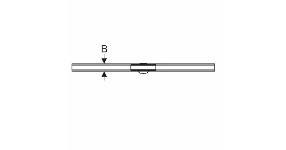 Geberit CleanLine60 lefolyófedél 30-130 cm króm rozsdamentes acél ...