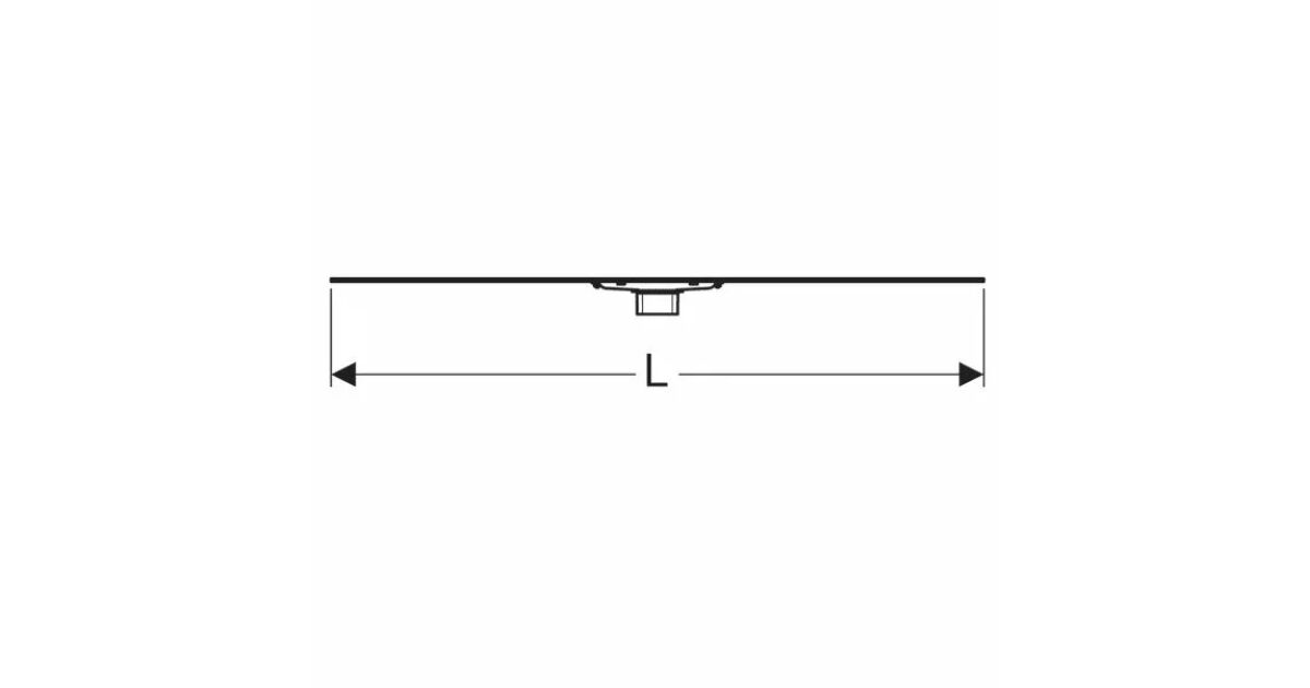 Geberit CleanLine60 lefolyófedél 30-130 cm króm rozsdamentes acél ...