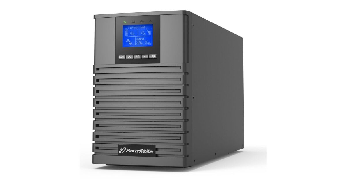 POWER WALKER UPS ON-LINE VFI 1500 ICT IOT PF1 1/1 FÁZISÚ, 1500 VA, USB/RS232, 4X IEC C13, C14EPO ...