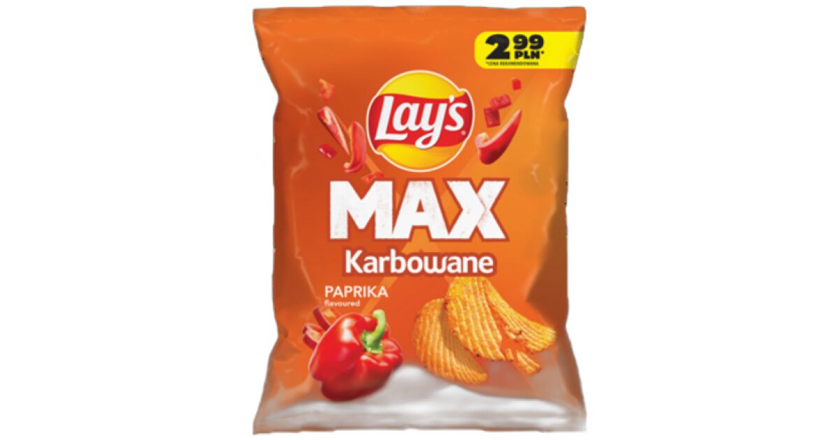 Lay's MAX Ropogós Chips Paprikás Ízesítéssel 40g | Pepita.hu