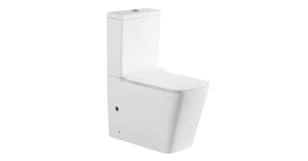 Welland Cono Rimless kompakt/monoblokk WC szett + soft-close slim WC ...