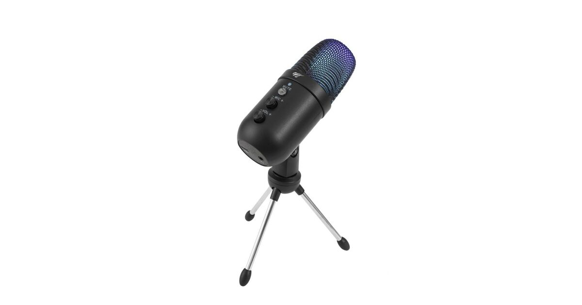 Havit GK51 vezeték nélküli gamer mikrofon (fekete, RGB-vel) HAVIT ...