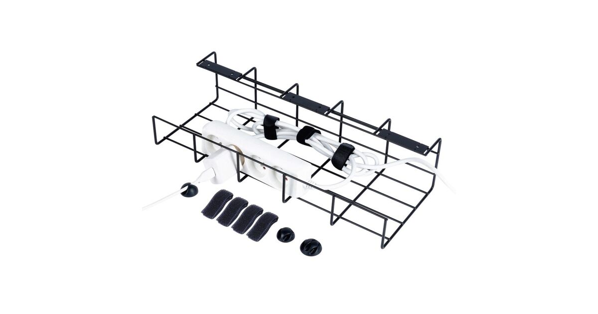 Maskownica Organizer na Kable pod Blat Biurko Koszyk Biurowy do Kabli ...