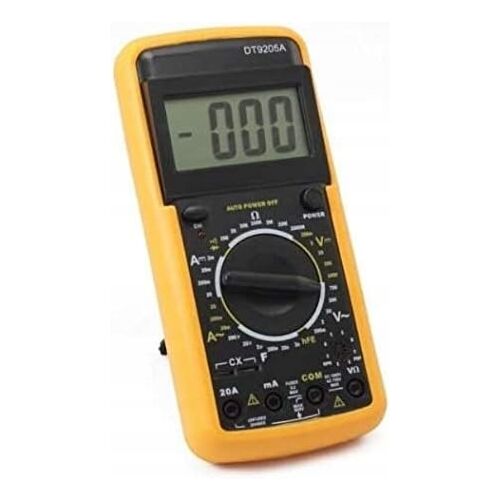 Digitálny Multimeter DT9205A – LCD, Gumový Kryt a Stojan | 0–1000V AC ...