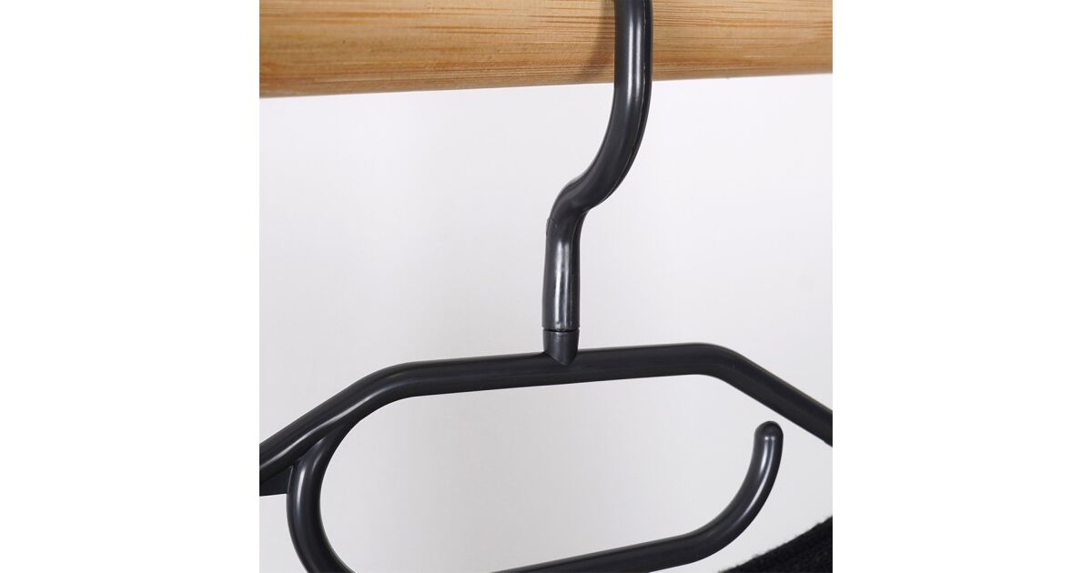 10x Fekete Forgó Ruhaakasztó 4 Helyes Függős Gardróbokhoz | Pepita.hu