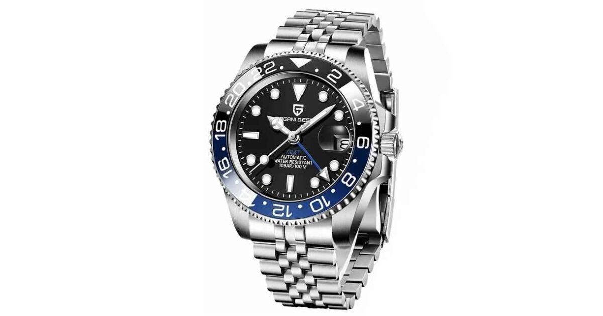 Pagani Design PD-1662 férfi automata karóra, GMT, Pearl DG5833GMT szerkezet, 40 mm-es tok ...