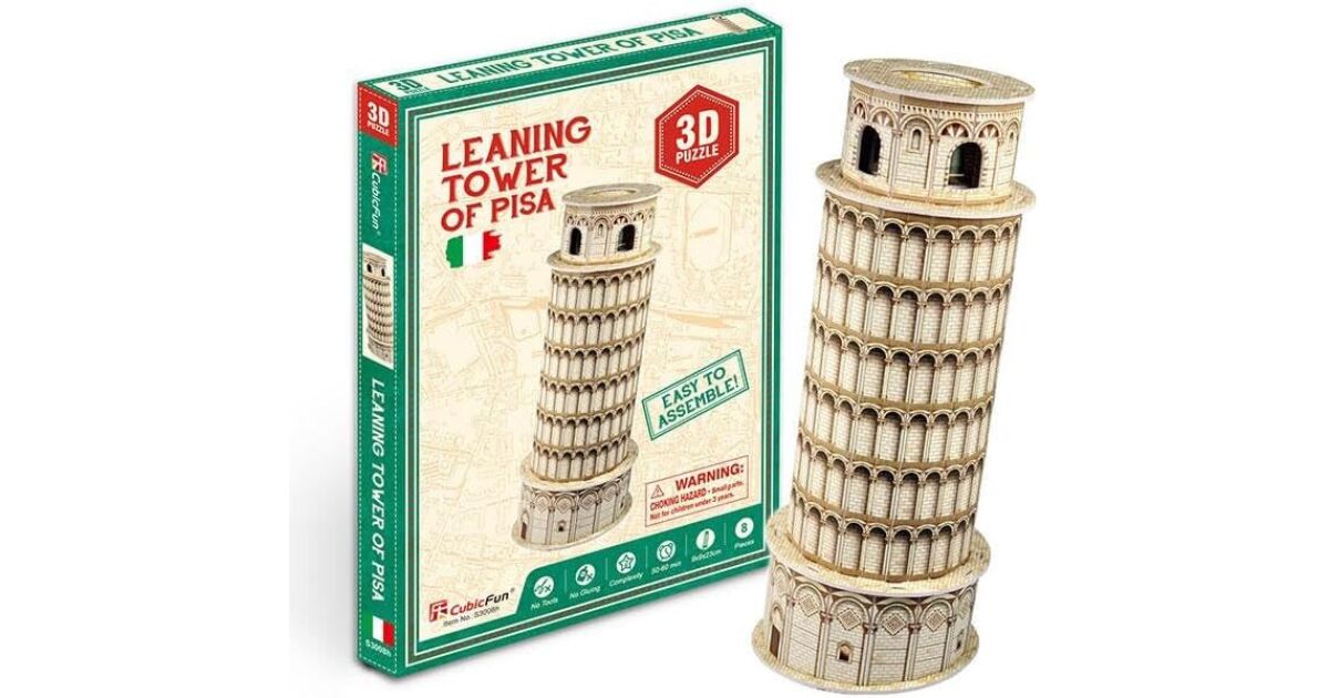 CubicFun Tower of Pisa 3D Puzzle S3008 | Pepita.com