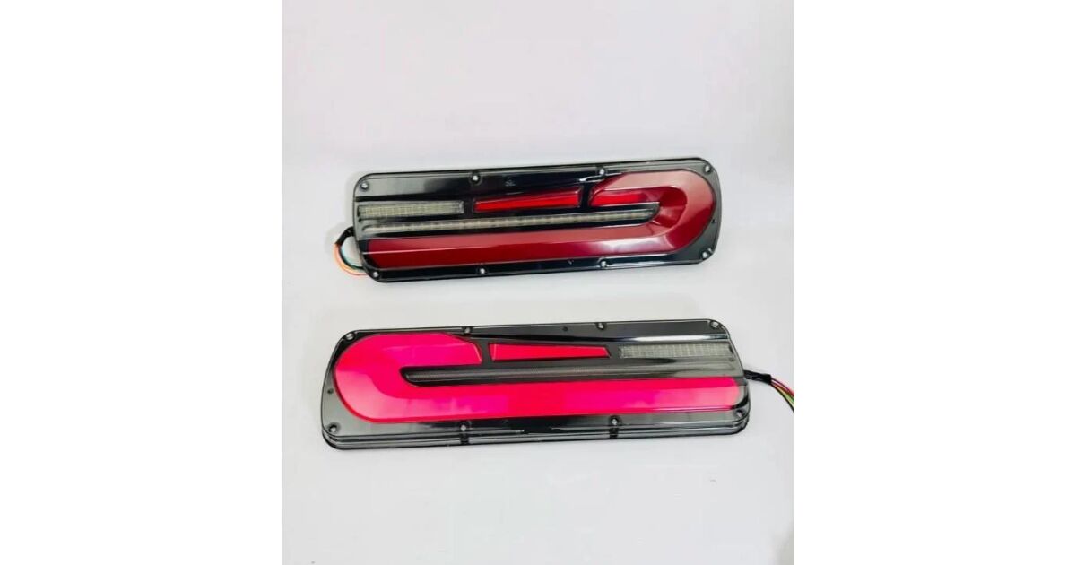 Set Lampi Auto, Stopuri Spate Triple LED 33cm – 12V-24V, VisZone, 28W ...