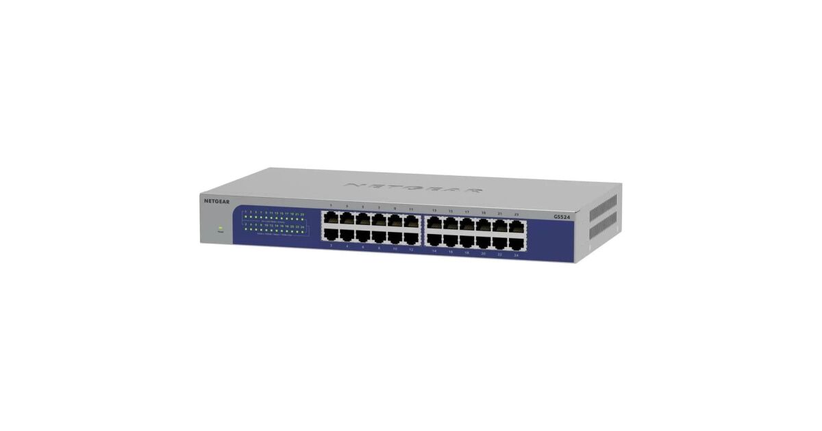 Netgear GS524-300EUS Unmanaged 24-port Gigabit Rack Switch | Pepita.hu