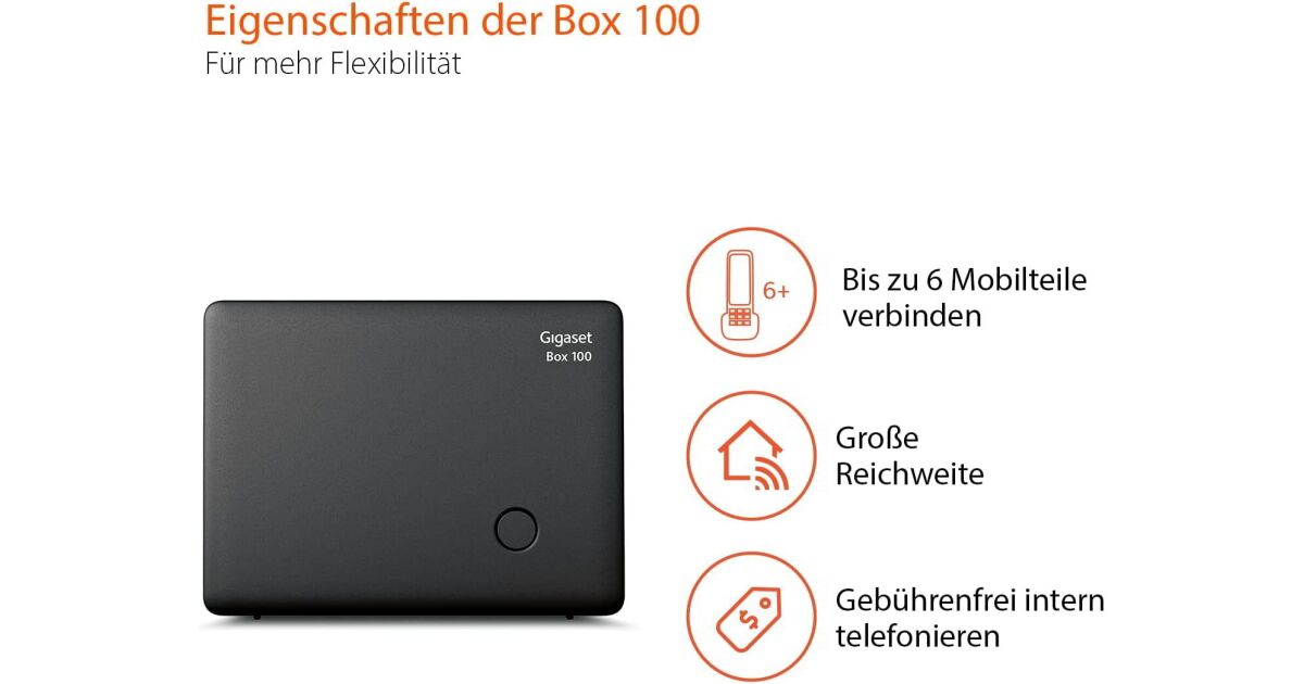 Gigaset Box 100 DECT VoIP Bázisállomás - Fekete | Pepita.hu
