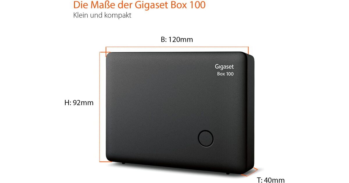 Gigaset Box 100 DECT VoIP Bázisállomás - Fekete | Pepita.hu