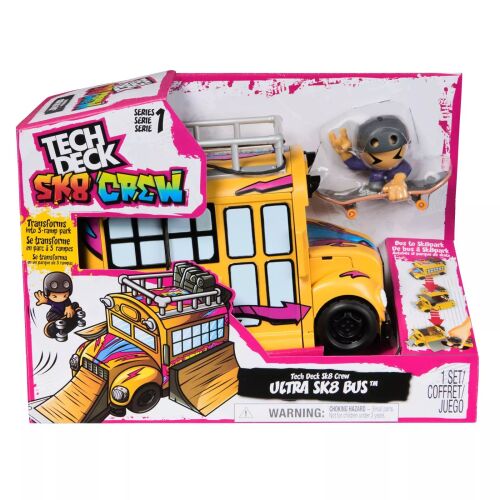Tech Deck Sk8 Crew 2-in-1 Transforming Ultra Bus & Storage (6071034 ...
