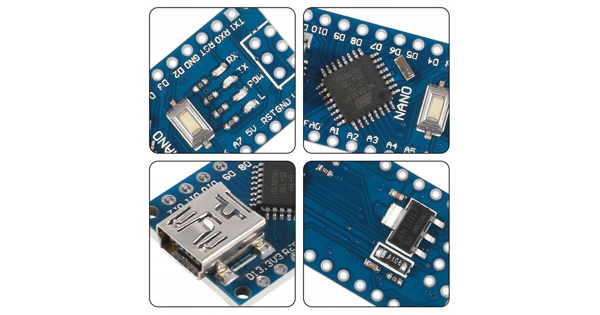 NANO 3.0 ATMEGA328 CH340 modul Arduino kompatibilis | Pepita.hu