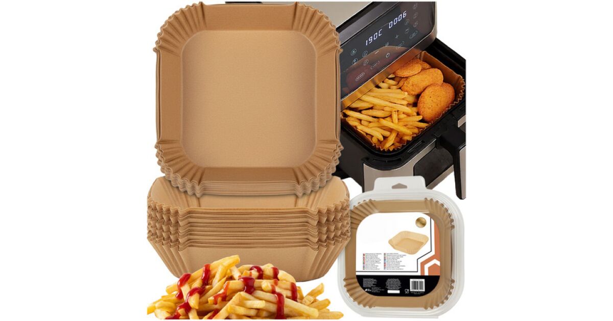 Set 100 bucati hartie de copt Ayr Fryer, Zola, 16 x 16 cm ...