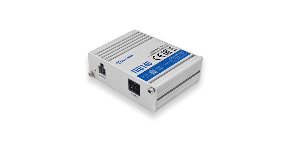 Modem LTE industrial Teltonika TRB145 cu RS485, LTE Cat4/3G/2G | Pepita.com