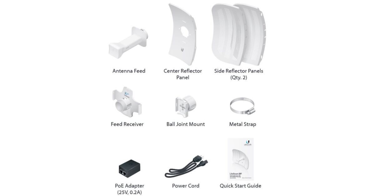 Ubiquiti Parabola LiteBeam LBE-M5-23 AirMax, 1x1 MIMO 5 GHz, 23 dBi ...