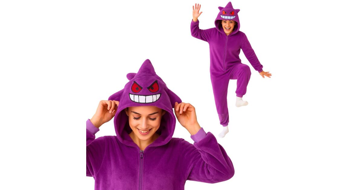 Onesie Kigurumi pizsama Pokemon Gengar jelmez S: 145-155 cm | Pepita.hu