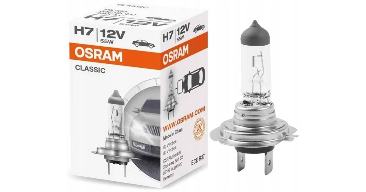 OSRAM Classic H7 12V 55W PX26d izzó OS 64210CLC MINŐSÉG | Pepita.hu
