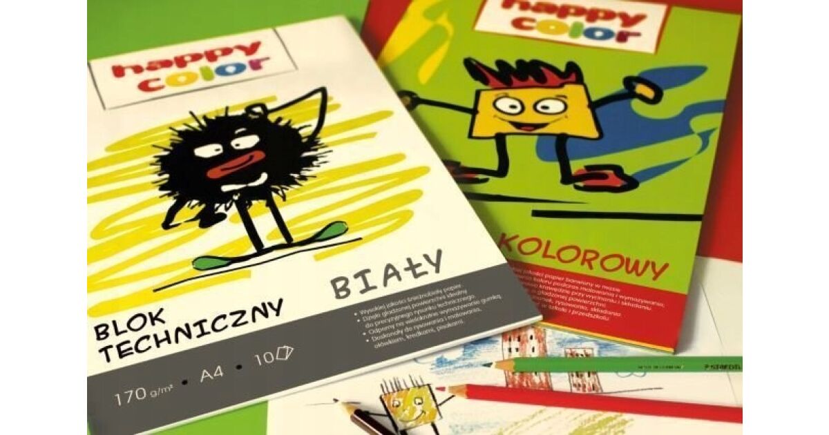 Happy Color Premium A4 fehér technikai jegyzettömb 10 lap 250g/m² ...