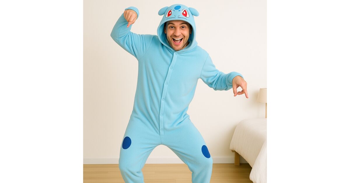 Onesie Kigurumi pizsama jelmez Pokemon Bulbasaur L: 165-175 cm | Pepita.hu