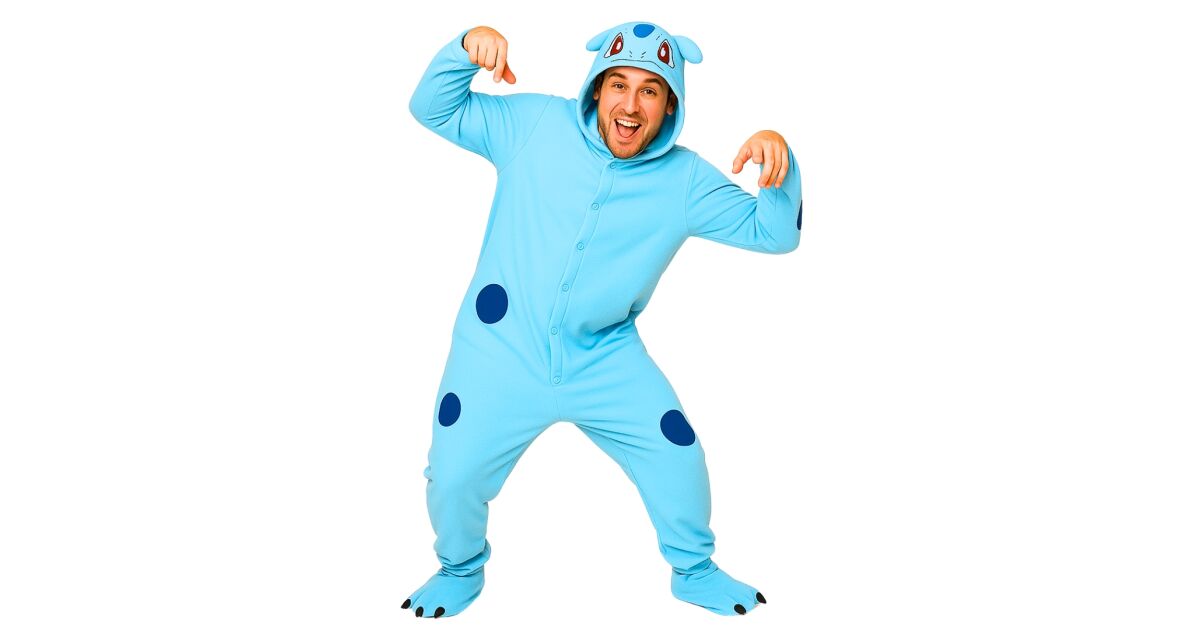 Onesie Kigurumi pizsama jelmez Pokemon Bulbasaur L: 165-175 cm | Pepita.hu