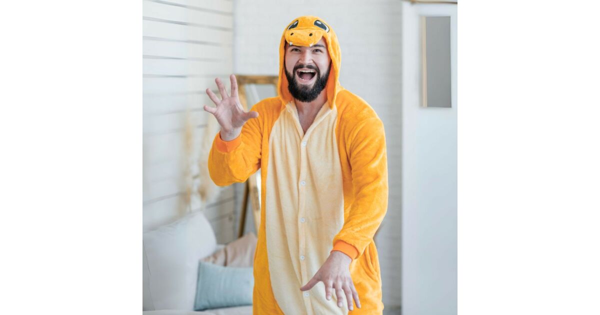 Pizsama Onesie Kigurumi jelmez Pokémon Charmander jelmez M: 155-165cm ...