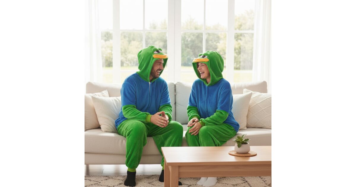 Onesie Kigurumi pizsama jelmez Pepe Frog L: 165 - 175 cm | Pepita.hu