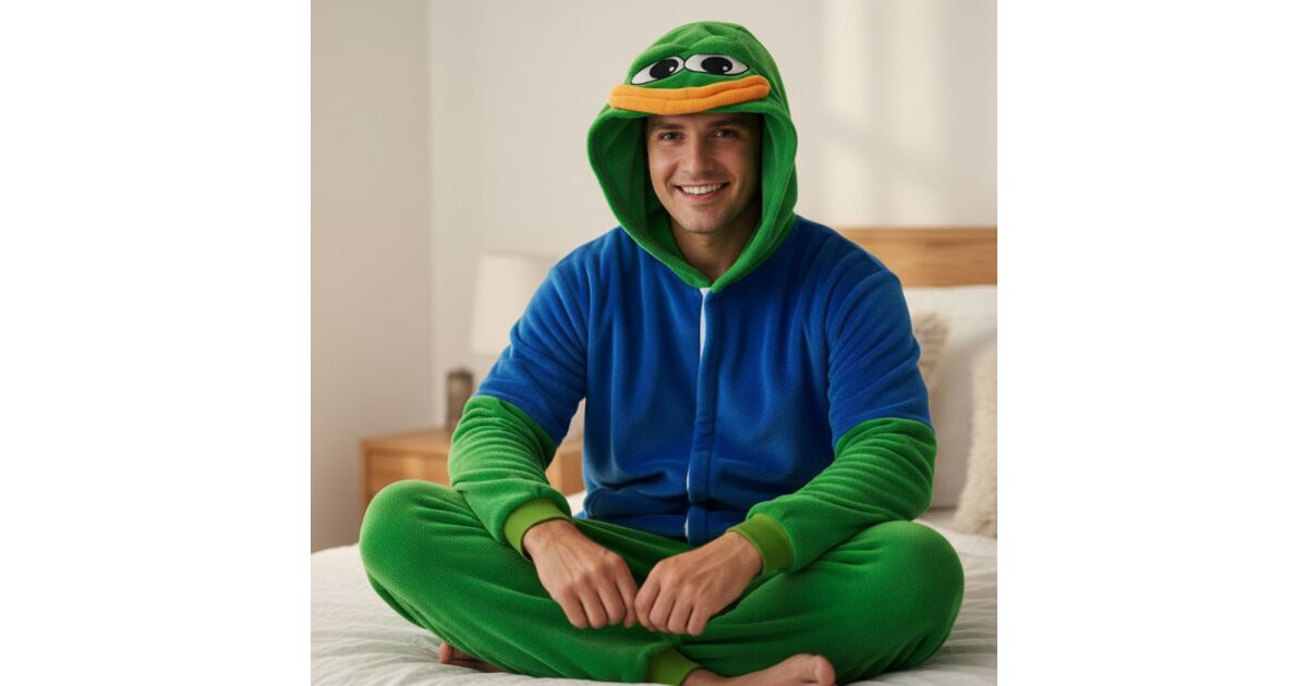 Onesie Kigurumi pizsama jelmez Pepe Frog L: 165 - 175 cm | Pepita.hu