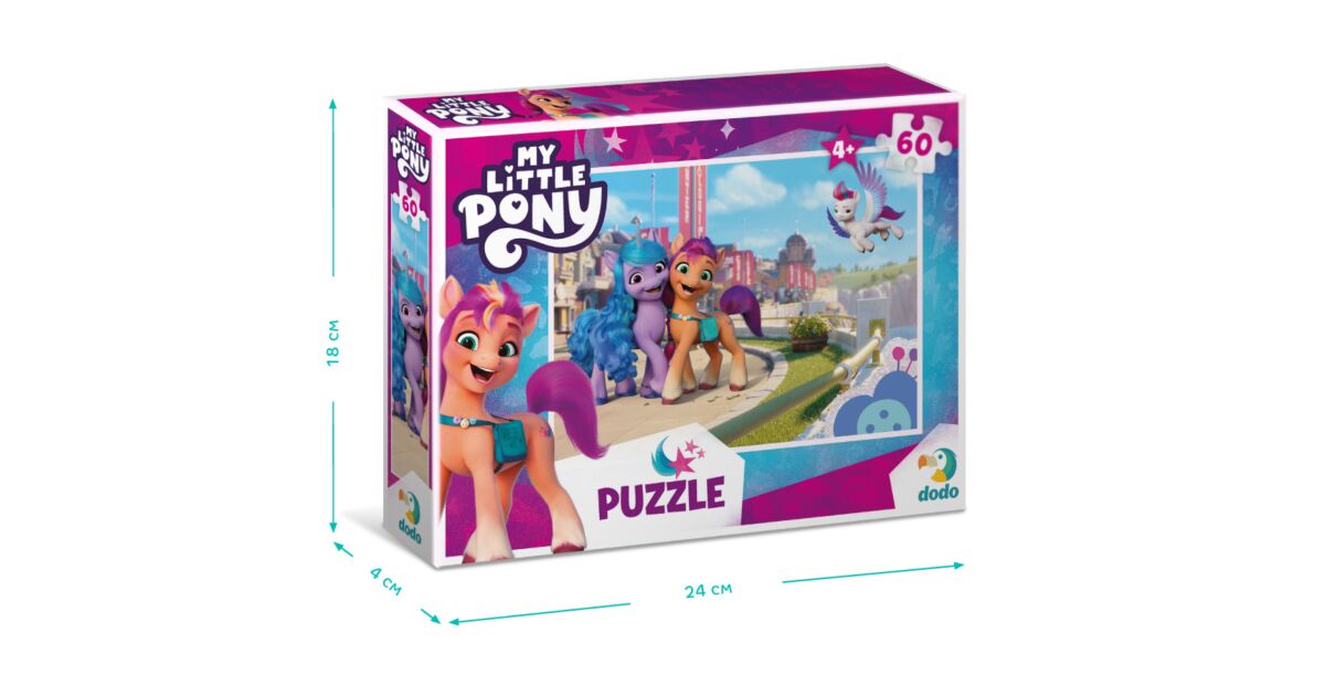 MY LITTLE PONY PUZZLE 60 DARABOS ÖSSZEÁLLÍTANDÓ SZÍNES CUKI KÉP 200379 ...