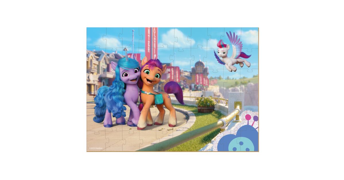 MY LITTLE PONY PUZZLE 60 DARABOS ÖSSZEÁLLÍTANDÓ SZÍNES CUKI KÉP 200379 ...