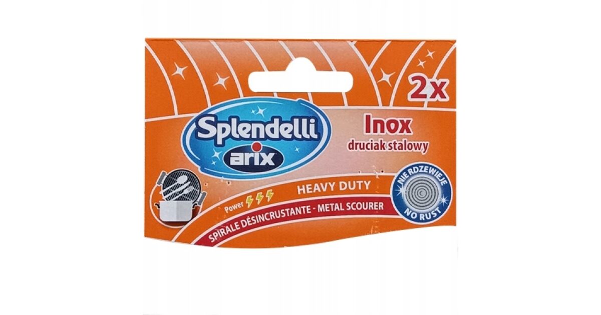 FÉM Súrolók 2 db Rozsdamentes Spirál Nagy Teherbírású Splendeli Arix ...