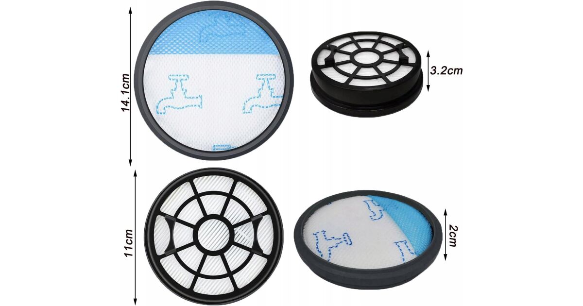 2 db HEPA szűrő Rowenta Swift Power Cyclonic ZR904301 porszívóhoz ...