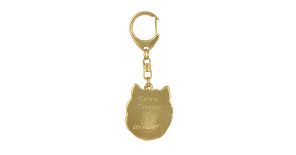 Cairn terrier - kulcstartó és nyaklánc dobozban lévő kutyával, kiváló ...