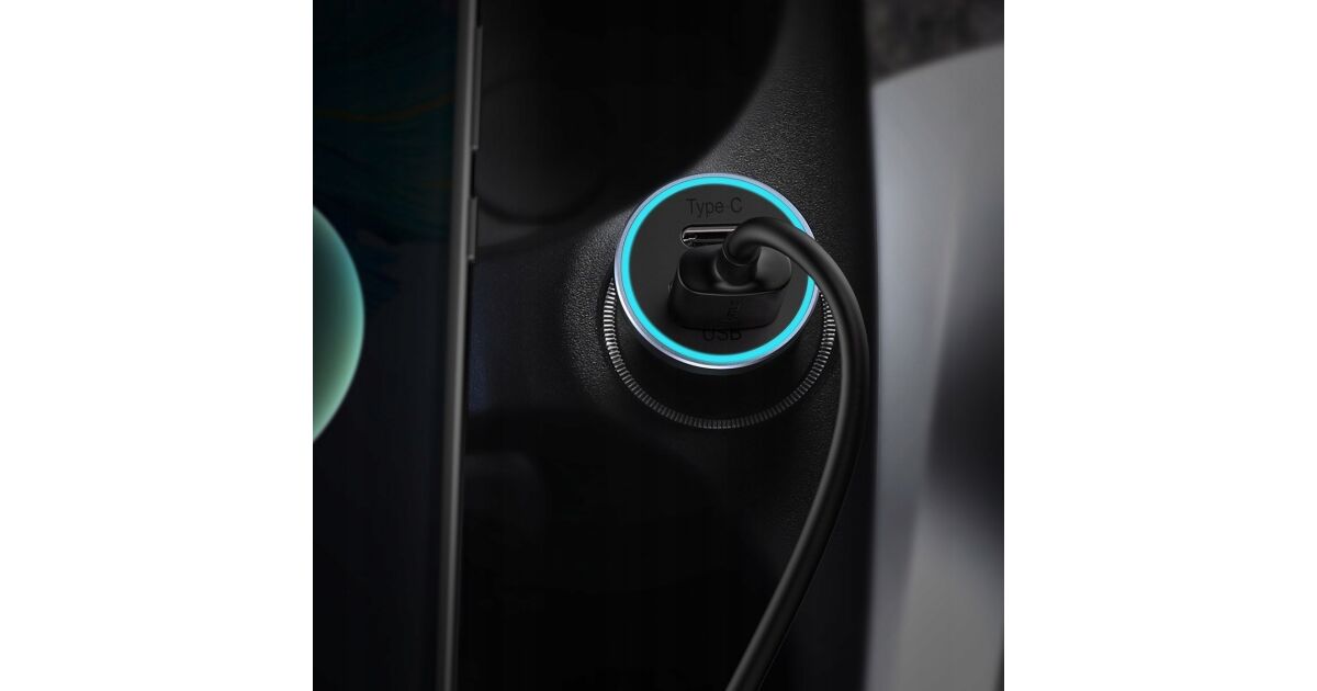 Baseus CCJD-0G 40W-os autós töltő USB Quick Charge 3.0 + USB-C PD ...