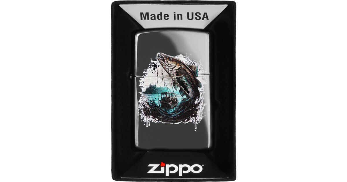Zippo öngyújtó hal és csónak mintával 60007022 | Pepita.hu