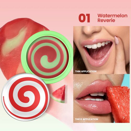 PUDAIER Mimi Glam Dual Color Fruit-Inspired Ajakbalzsam #01 Watermelon ...