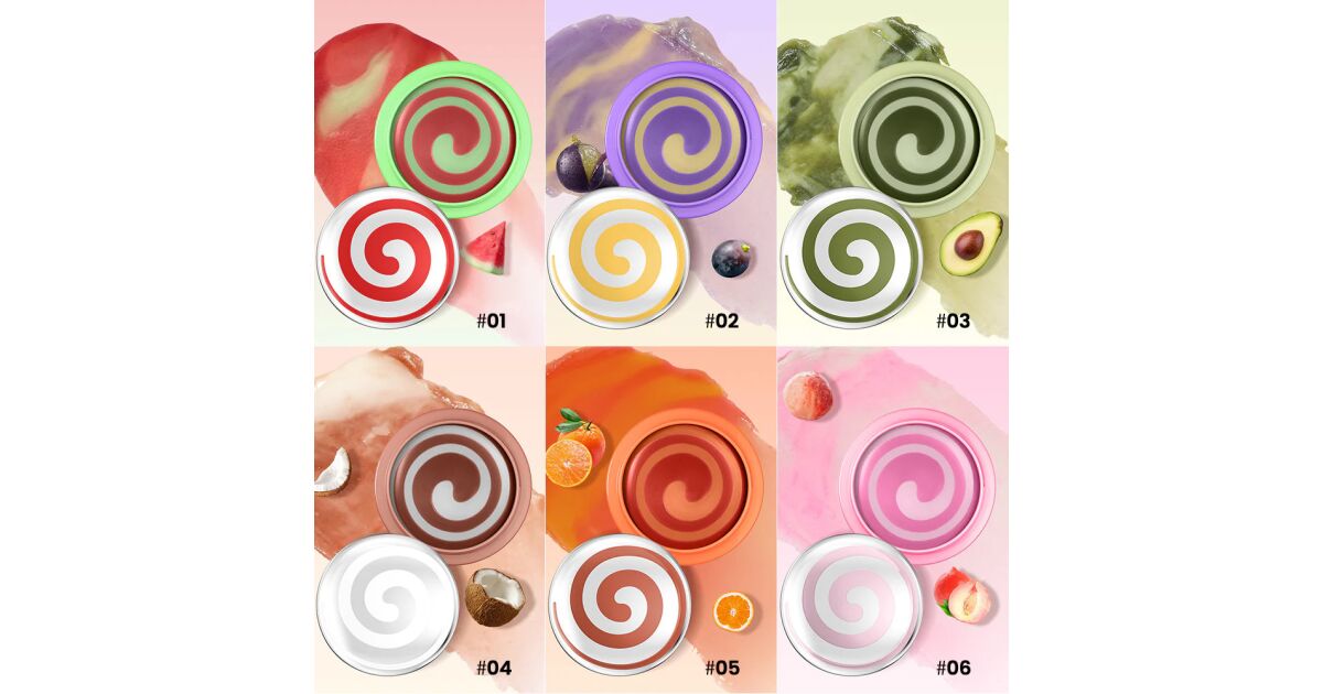 PUDAIER Mimi Glam Dual Color Fruit-Inspired Ajakbalzsam #01 Watermelon ...