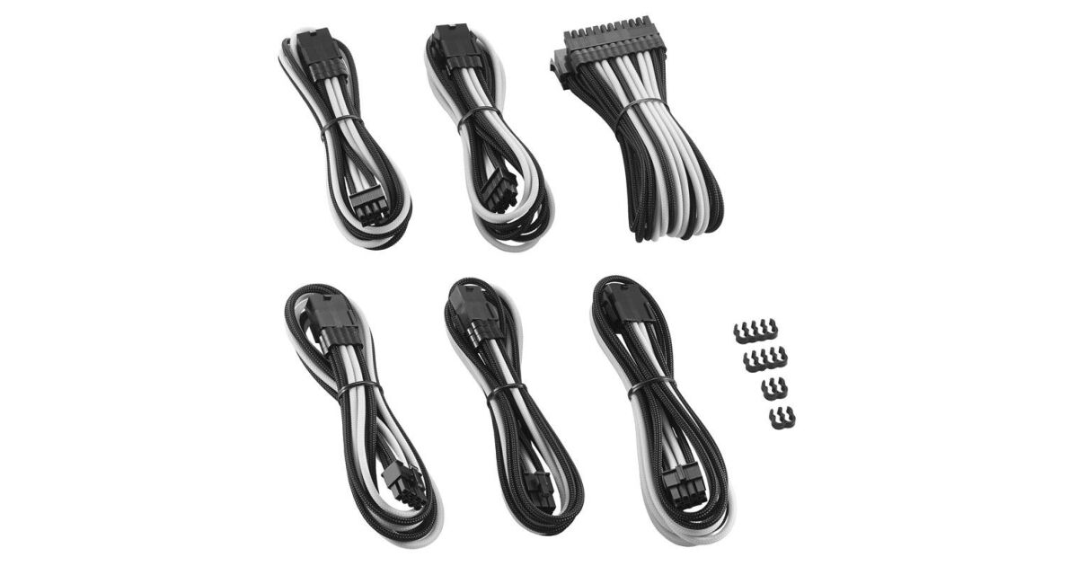 CableMod PRO ModMesh kábelhosszabbító készlet - fekete/fehér | Pepita.hu