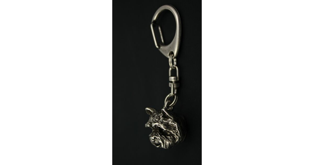 West Highland White Terrier, Westie I - ezüstözött kutya kulcstartó ...
