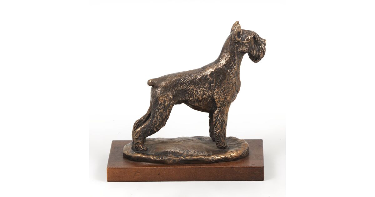 Schnauzer, Schnauzer - kutyaszobor, irodai figura, trófea egy Art-Dog ...