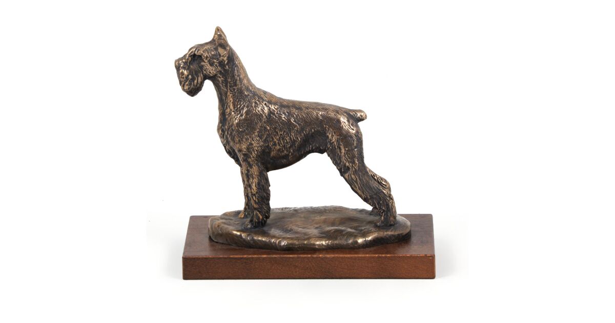 Schnauzer, Schnauzer - kutyaszobor, irodai figura, trófea egy Art-Dog ...