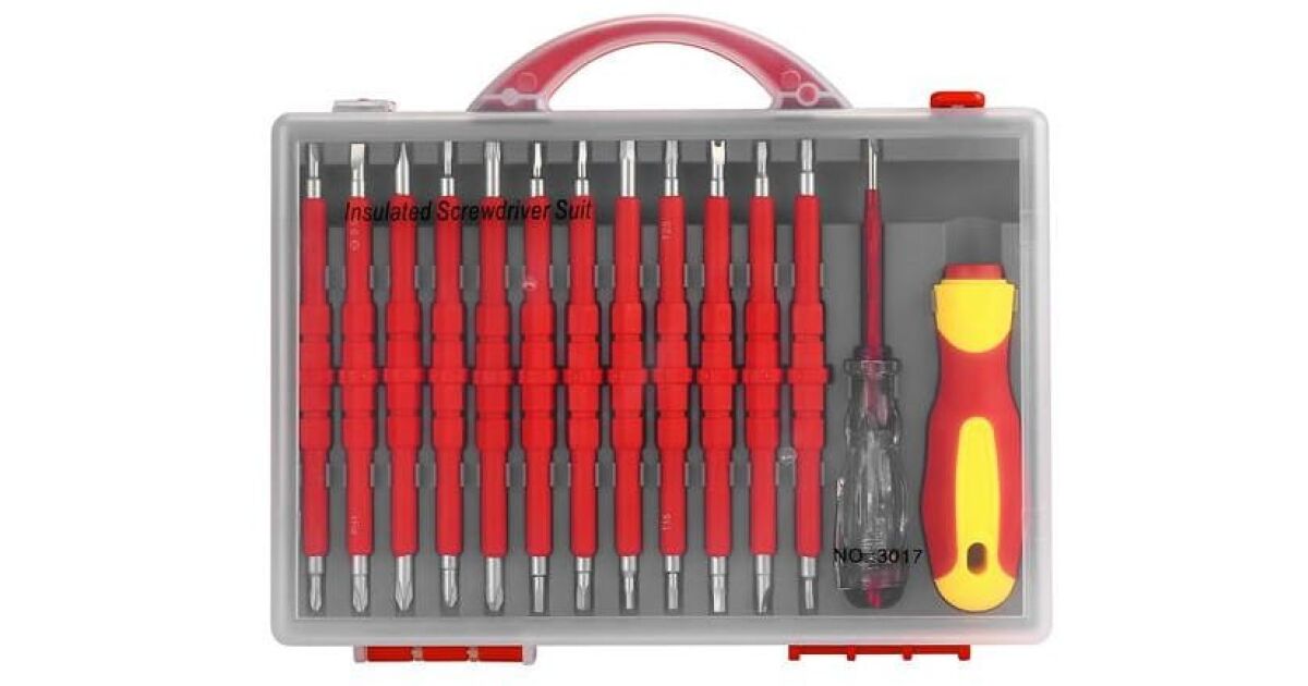 Set de 14 bucati surubelnite izolate, Kraft&Dele, pana la 1000V AC ...