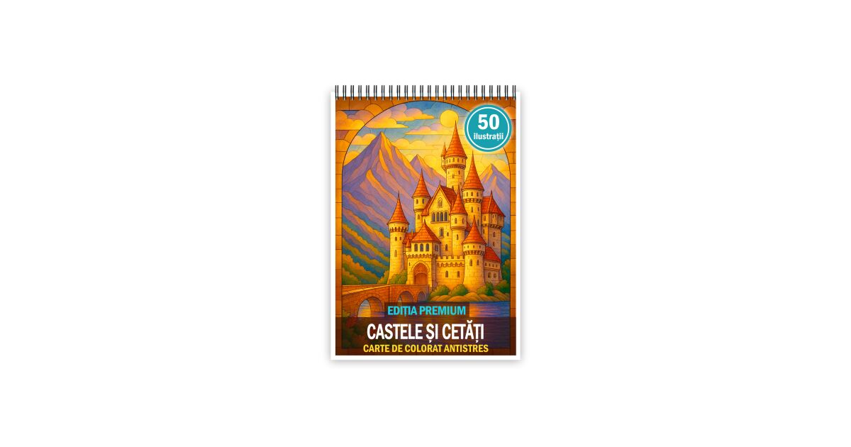 Coloring book, 50 illustrations Castles and Fortresses - Premium ...