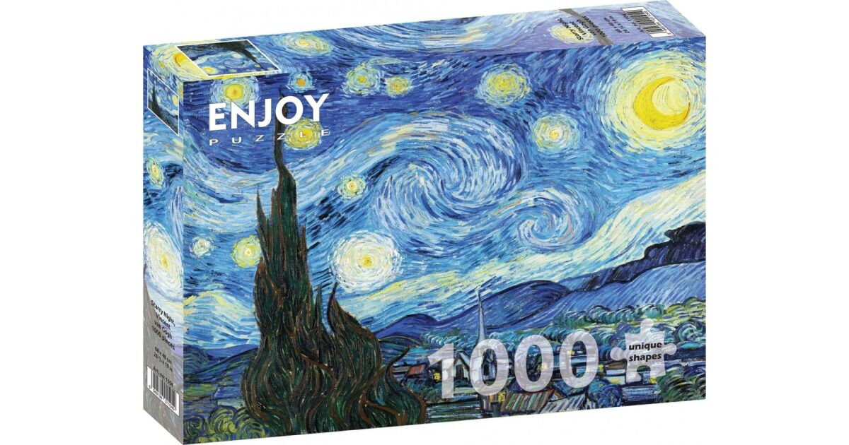 Puzzle 1000 piese Enjoy – Vincent van Gogh: Starry Night | Pepita.hu
