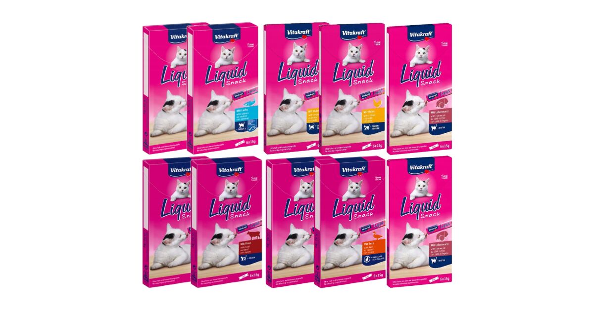 VITAKRAFT Cat Liquid Snack mix smaków 60x15g | Pepita.hu