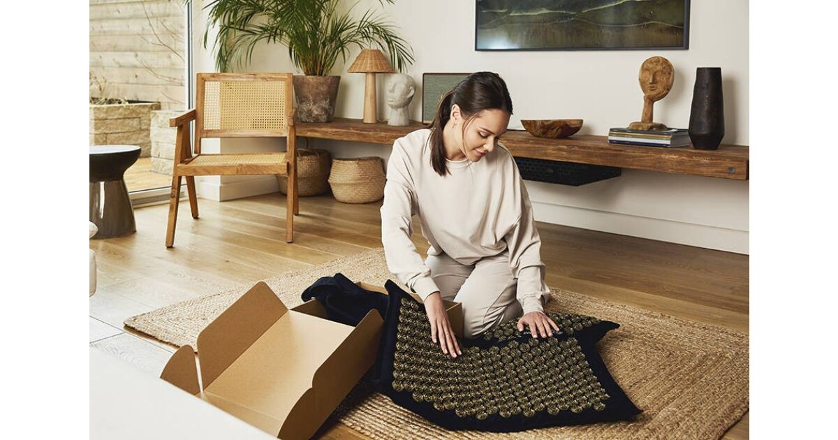 4FIZJO ECO Akupresszúrás szőnyeg 68x42cm hajdinahéjjal és párnával ...