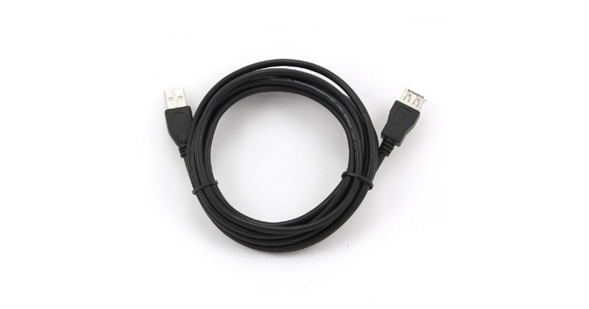 Cablu prelungitor USB 2.0 tip AM-AF 3m negru | Pepita.com
