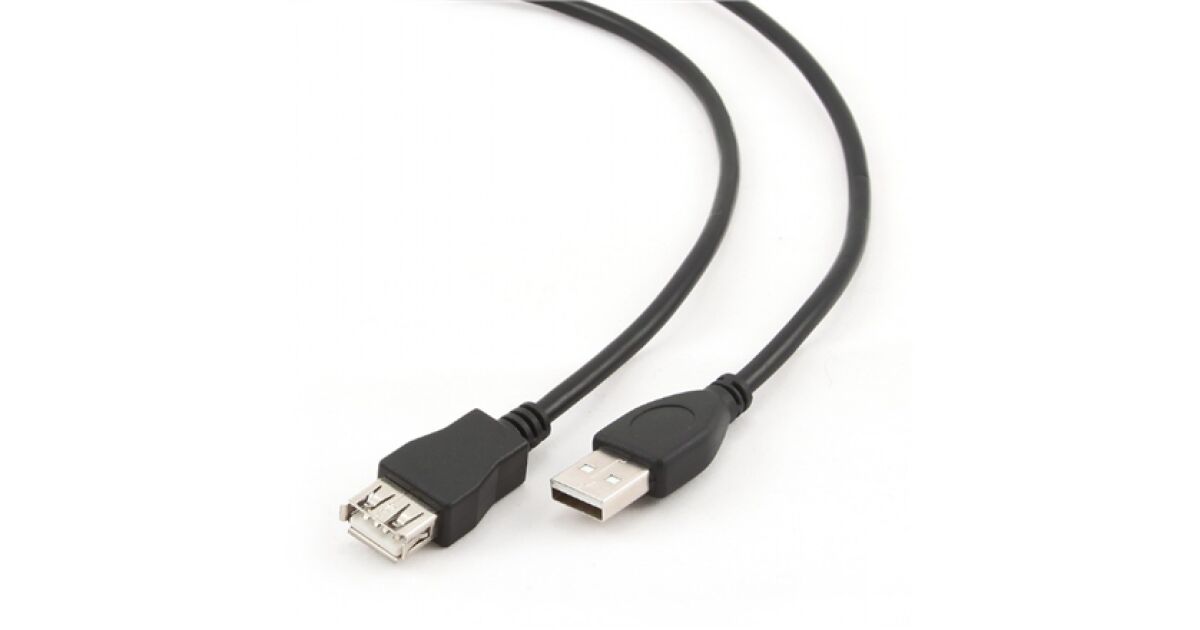 Cablu prelungitor USB 2.0 tip AM-AF 3m negru | Pepita.com